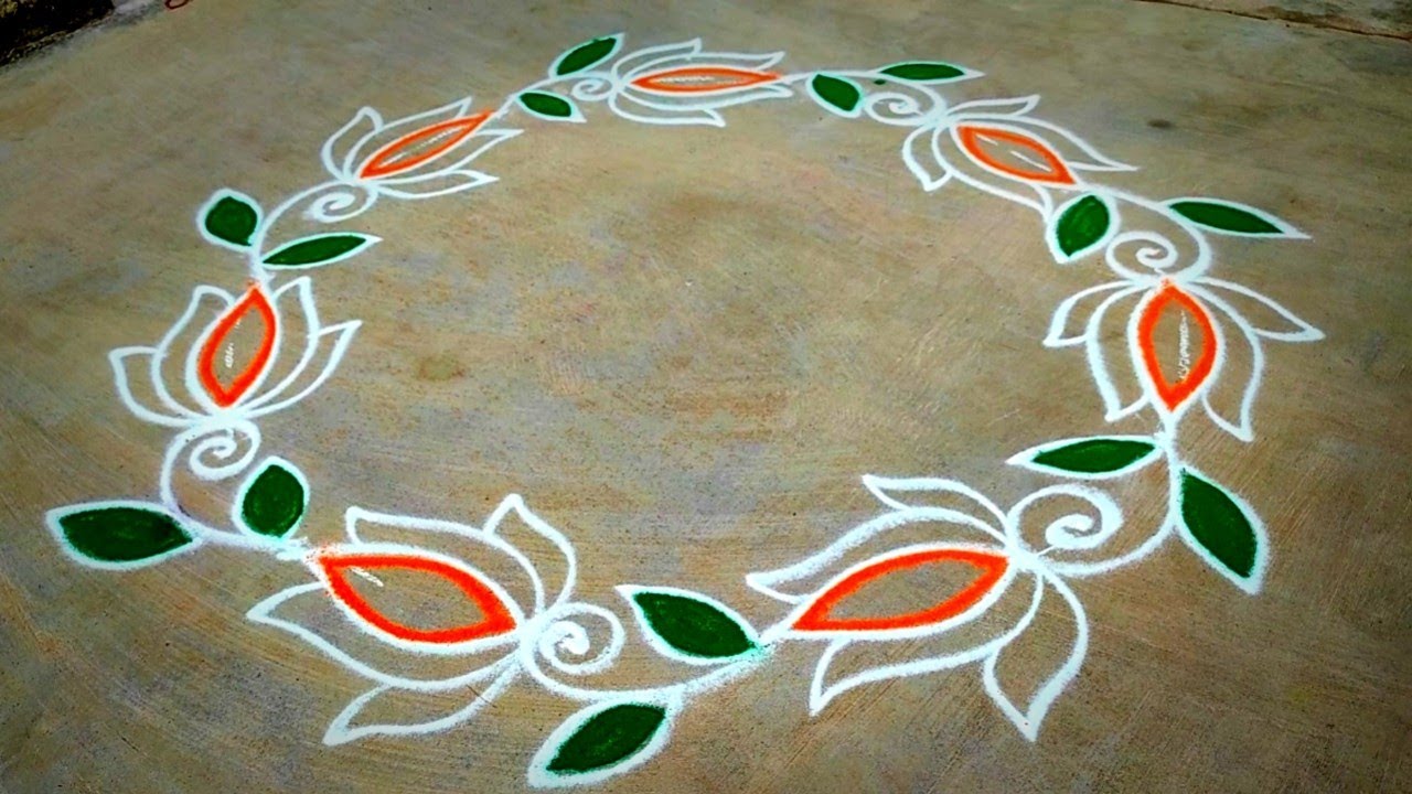 Pongal pot rangoli /sankranthi muggulu 2023/sankranthi rangoli/bhogi ...