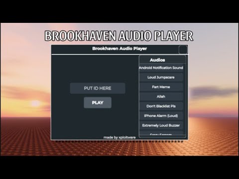 Brookhaven FE Sound Player Script (Exploit) - YouTube
