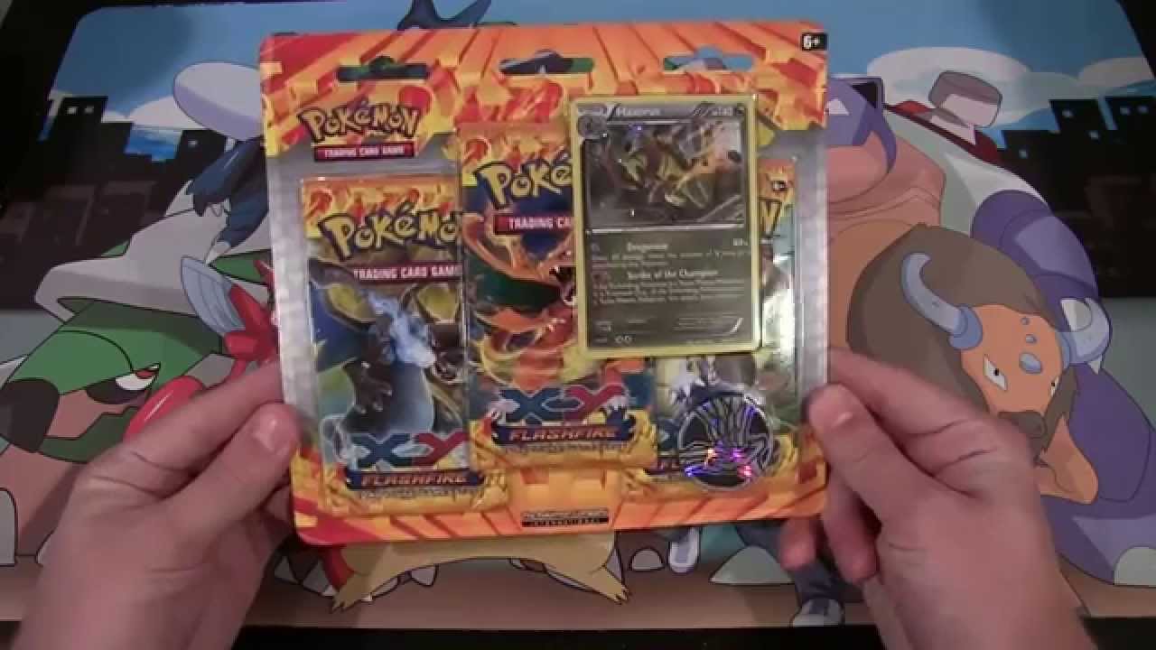 Pokemon Flash Fire 3 Pack Blister Opening - YouTube