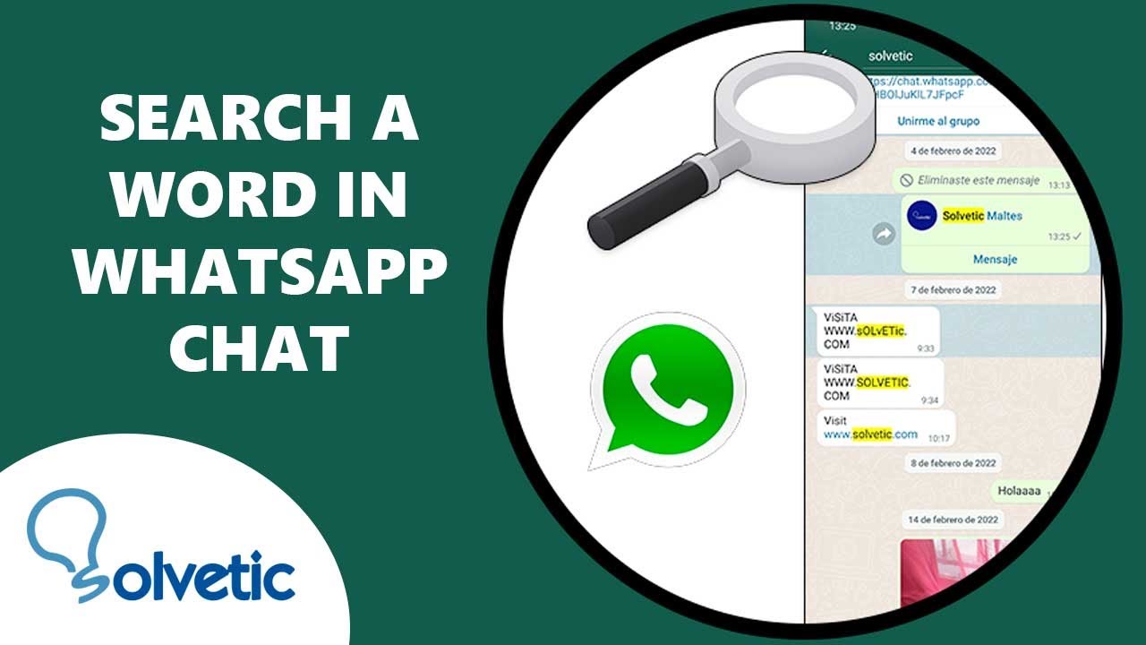 🔎 How to Search for a Word in a WhatsApp Chat - YouTube