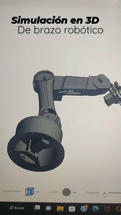 Simulación en 3D de brazo robótico. - YouTube