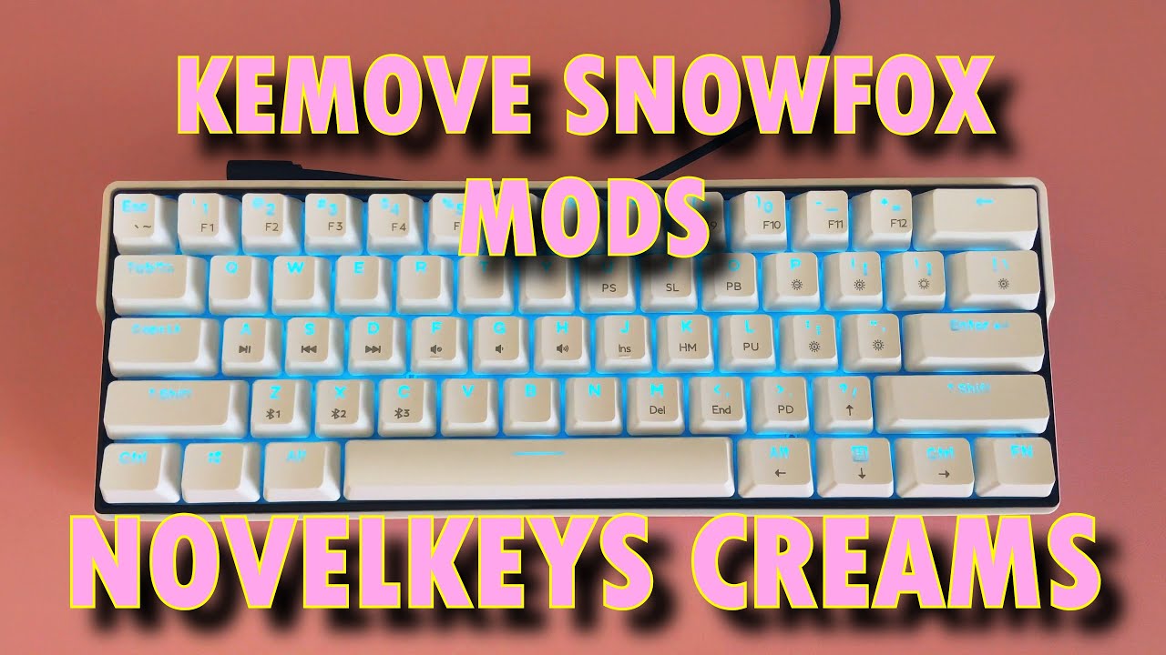 KEMOVE Snowfox Hotswap Keyboard Mods - YouTube