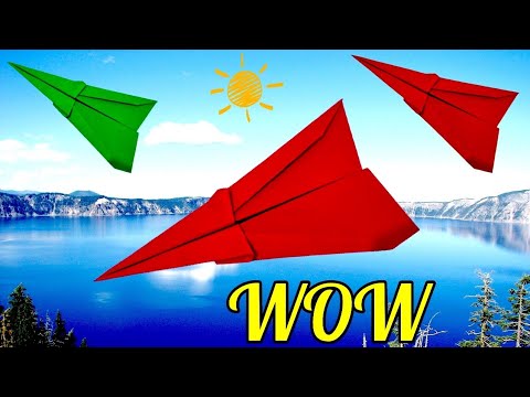 How to make a paper airplane origami ninja paper airplane Mig-31 super ...