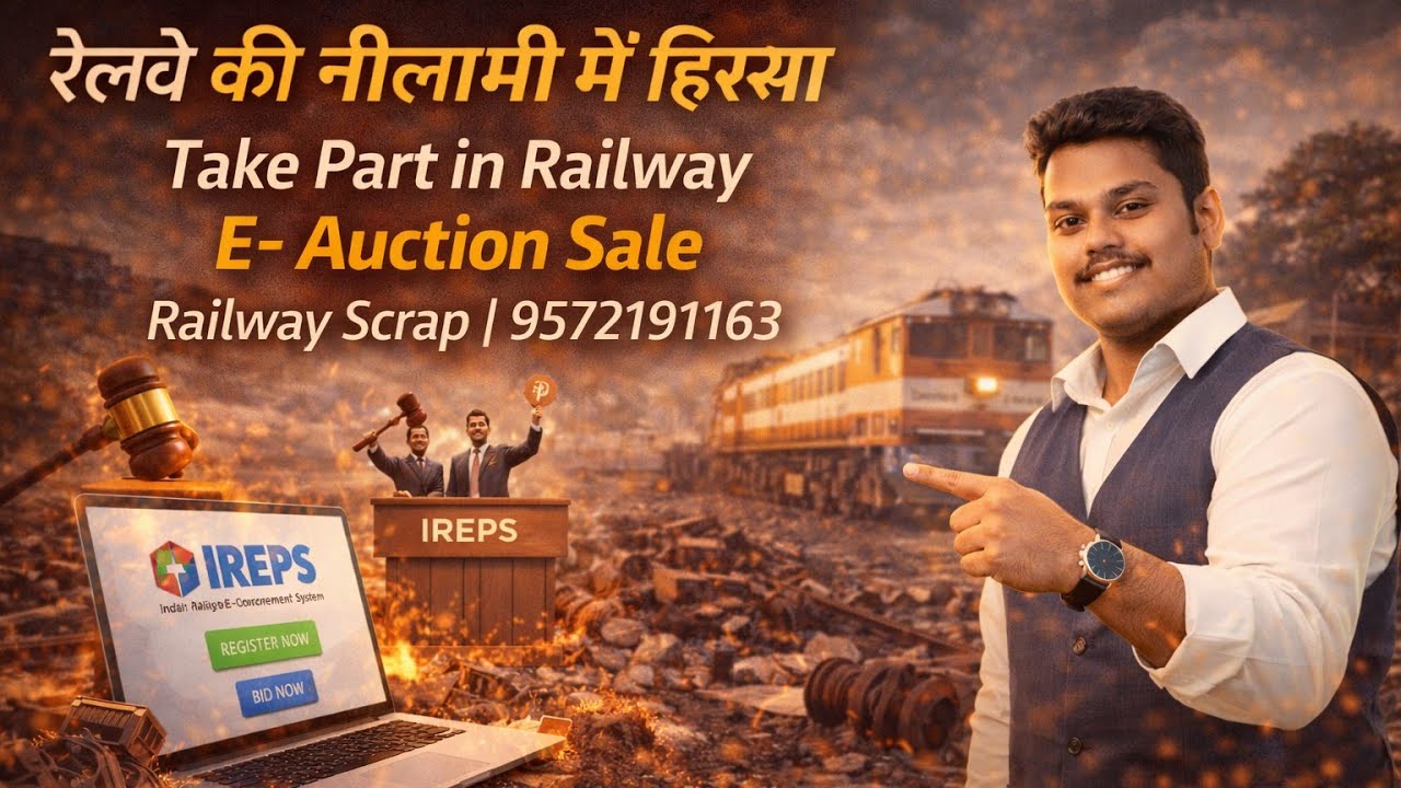 रेलवे की नीलामी में हिस्सा | Take Part in Railway E- Auction Sale ...