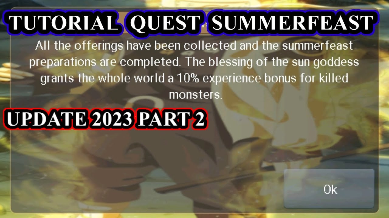 TUTORIAL QUEST SUMMERFEAST UPDATE 2023 PART 2 TIBIAME - YouTube