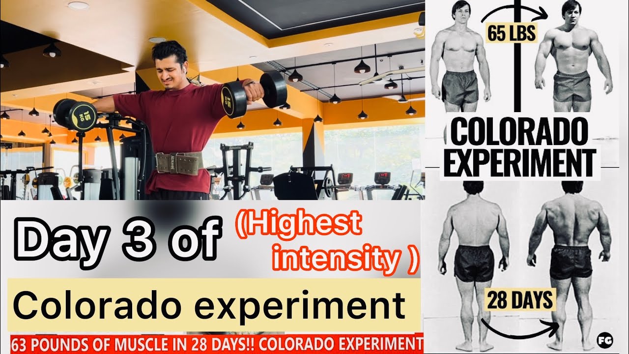 DAY 3 OF COLORADO EXPERIMENT || 5KG QUALITY MUSCLE GAIN IN JUST 1 MONTH ...