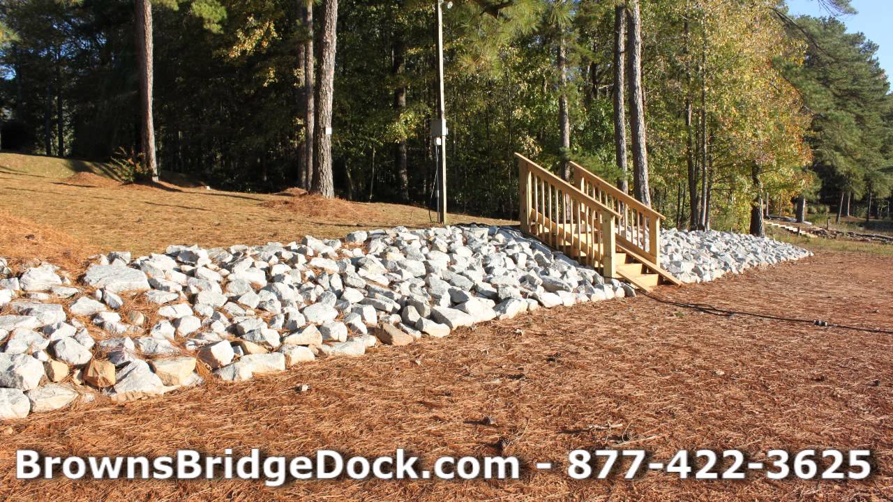 Rip Rap for Lake Lanier Dock Shores - YouTube