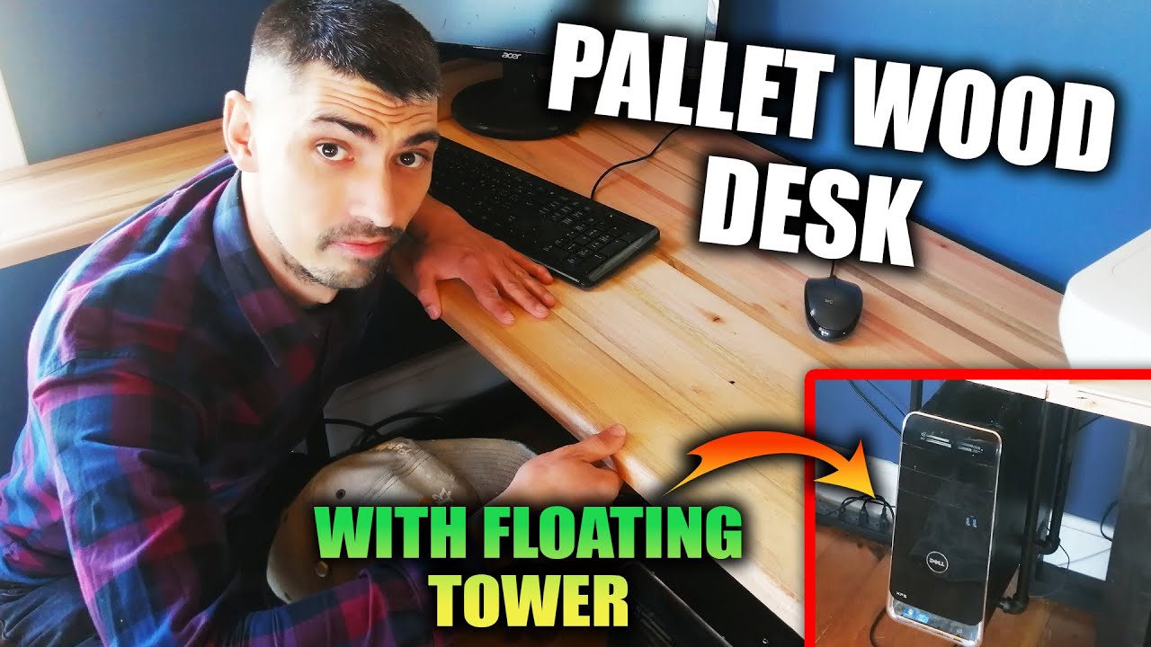 A Computer Desk made from wood pallets! - YouTube