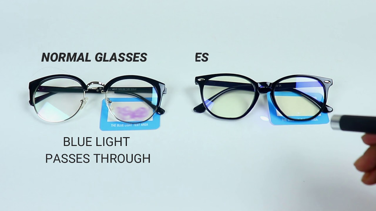 WARDON ANTI BLUE BLUE LIGHT BLOCKING TEST VIDEO - YouTube