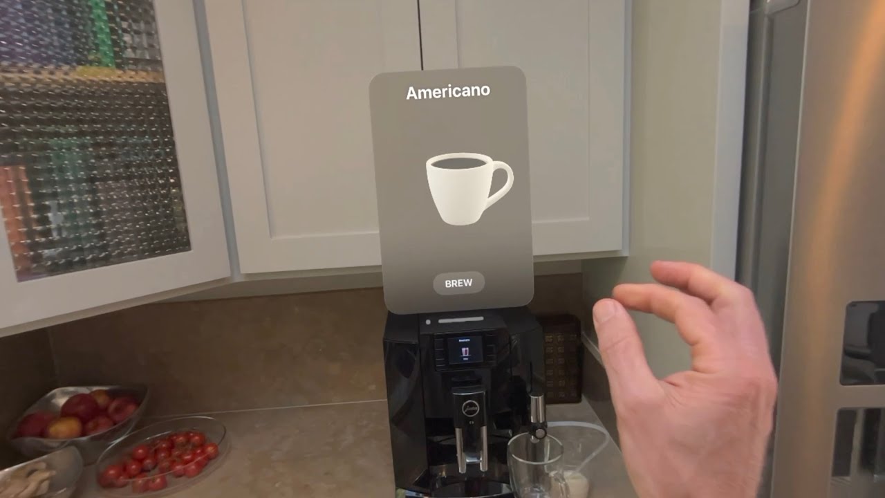 controlling my coffee maker with Apple Vision Pro. - YouTube