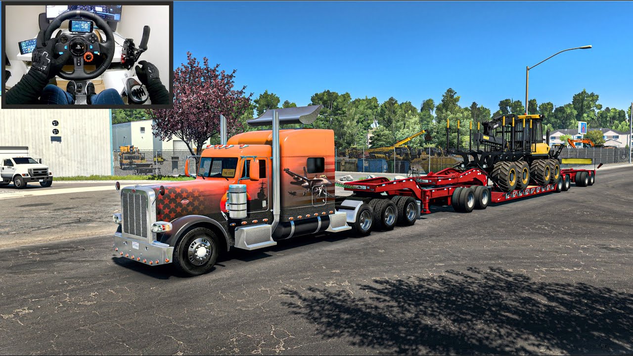 44.000 lb Trailer OFF ROAD Truck Transport Peterbilt 389 - American ...