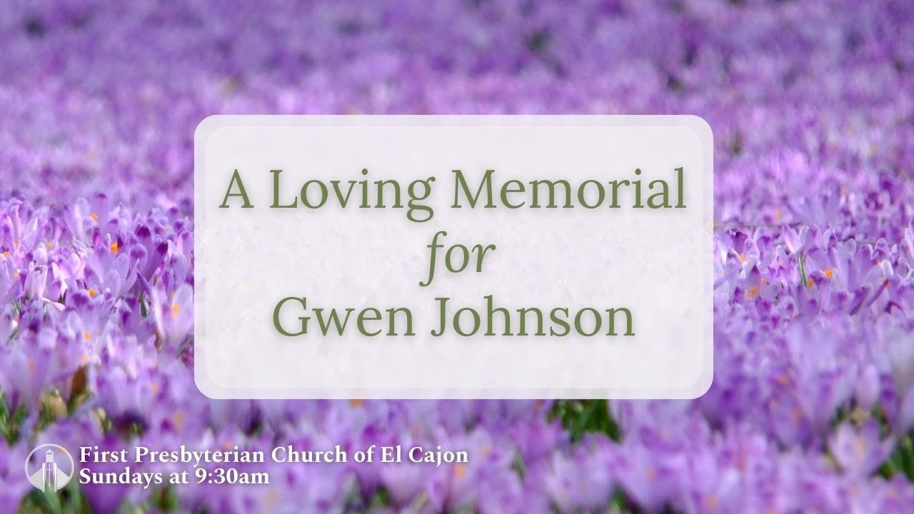 Gwen Johnson Memorial Service - 6/9/2024 - YouTube