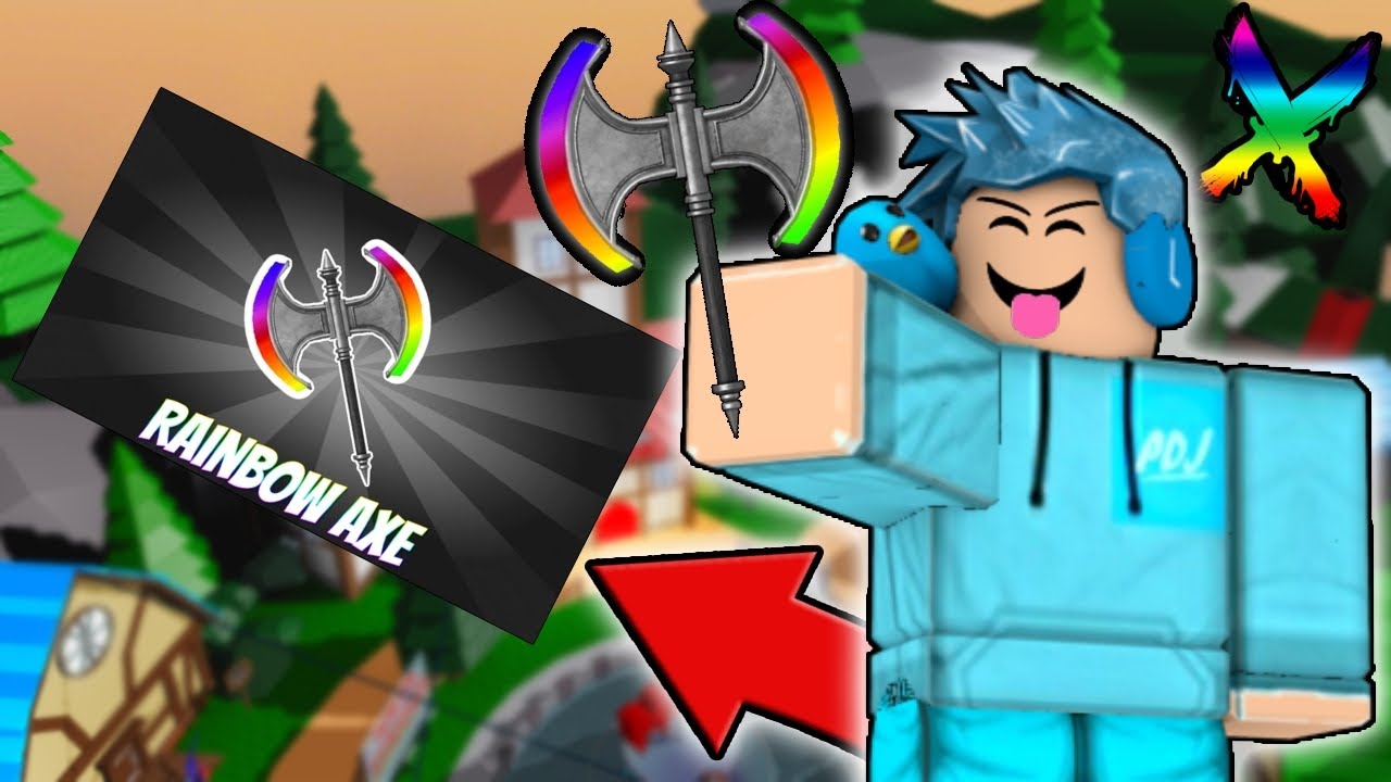Buying The NEW Rainbow Axe In Murder Mystery X!! - YouTube