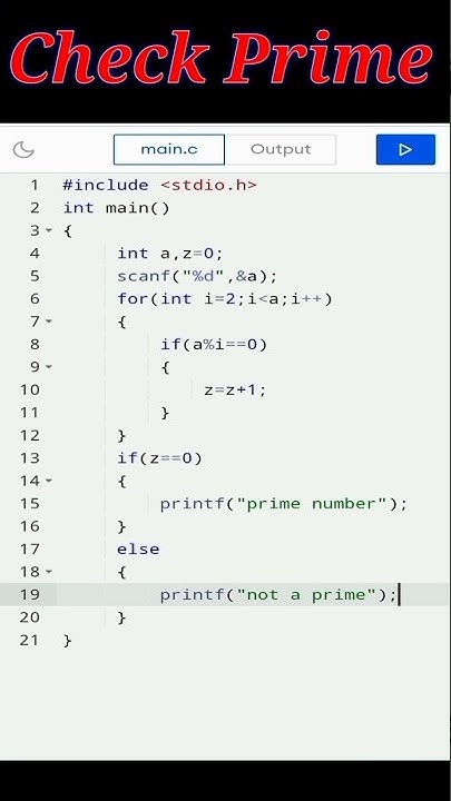 Check Whether Given Number Is Prime Or Not || COLLEGE CODING #coding #programming #math #viral ...