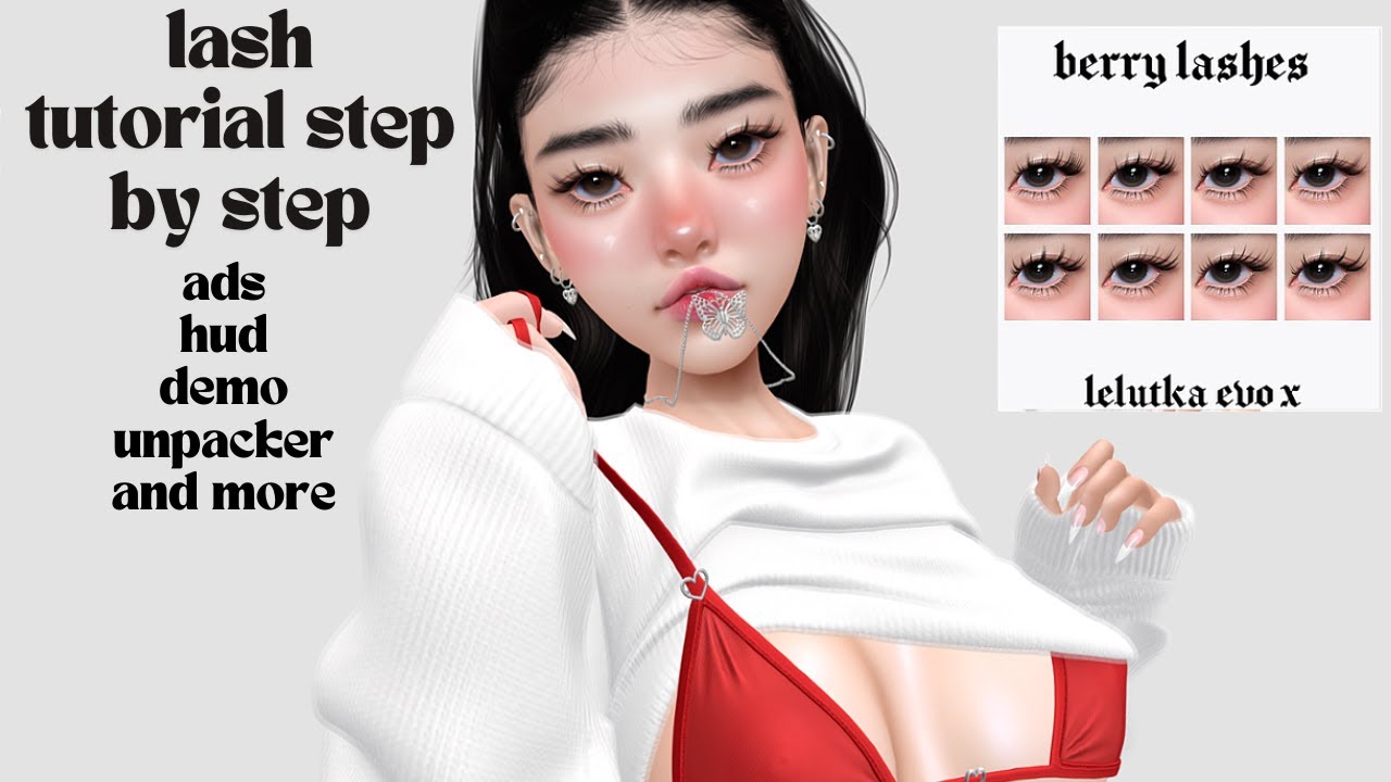 Step by Step Lelutka Lash Tutorial | Second Life - YouTube