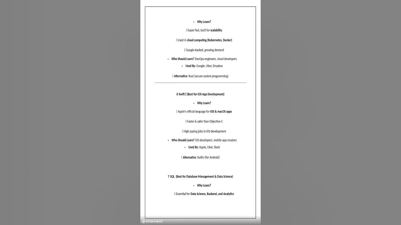 "Top Programming Languages of 2025: The Best Choices for Developers!" 🚀 #shorts #viralshorts # ...