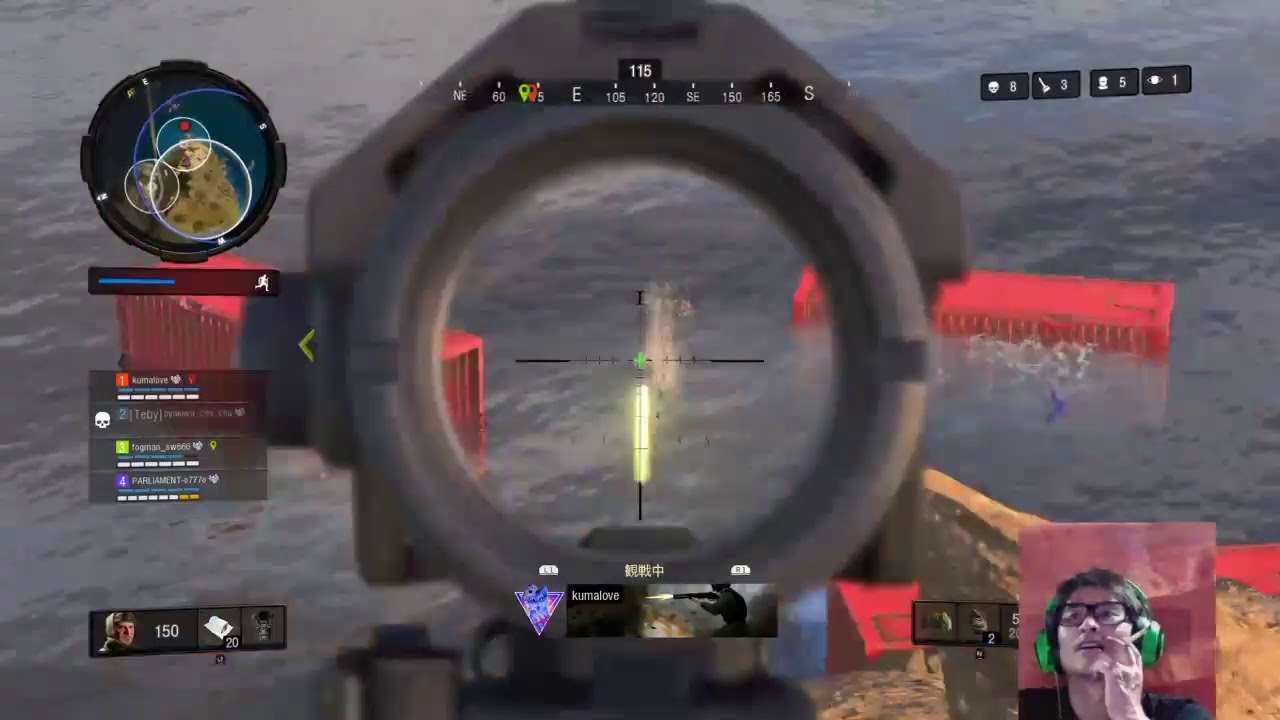 [元 秘書顔だし]byakuya_cha_chaのcod bo4★ ブラックアウト #cod4＃bo4＃コールオブデューティー＃live ...