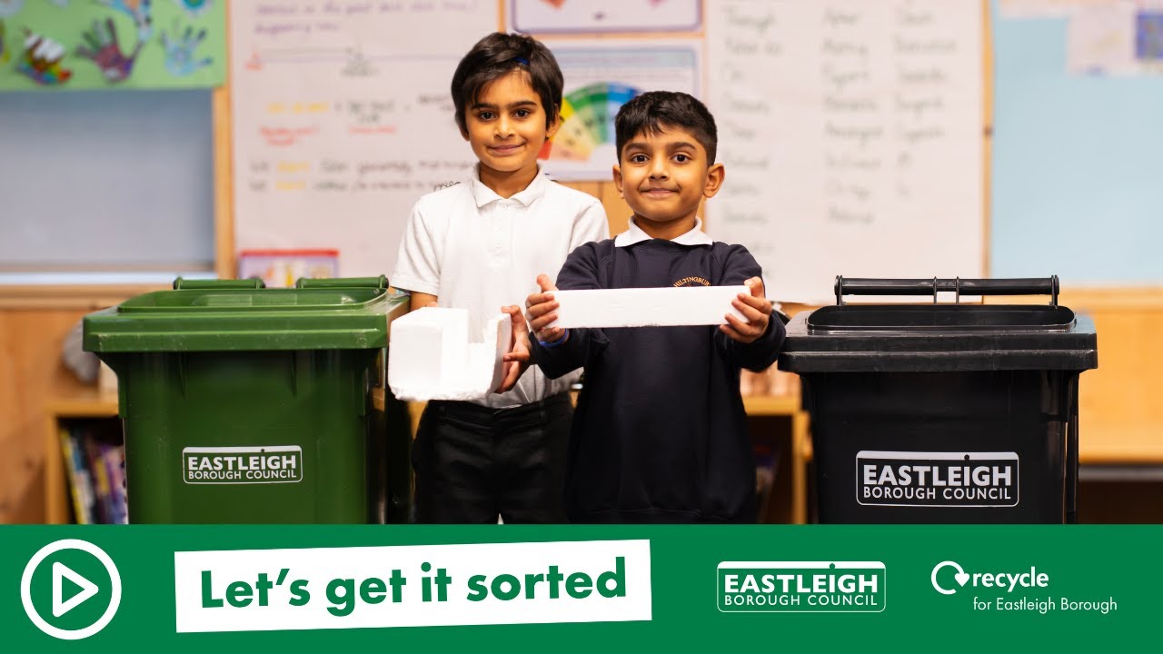 Let's Get It Sorted - Eastleigh Recycling - Polystyrene - YouTube