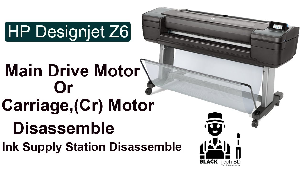 How to open Hp design jet z6 |Hp designjetz6 |Ink supply station ...