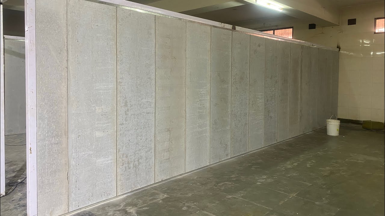 Fusion wall panel 75mm thick prefabricated wall - YouTube