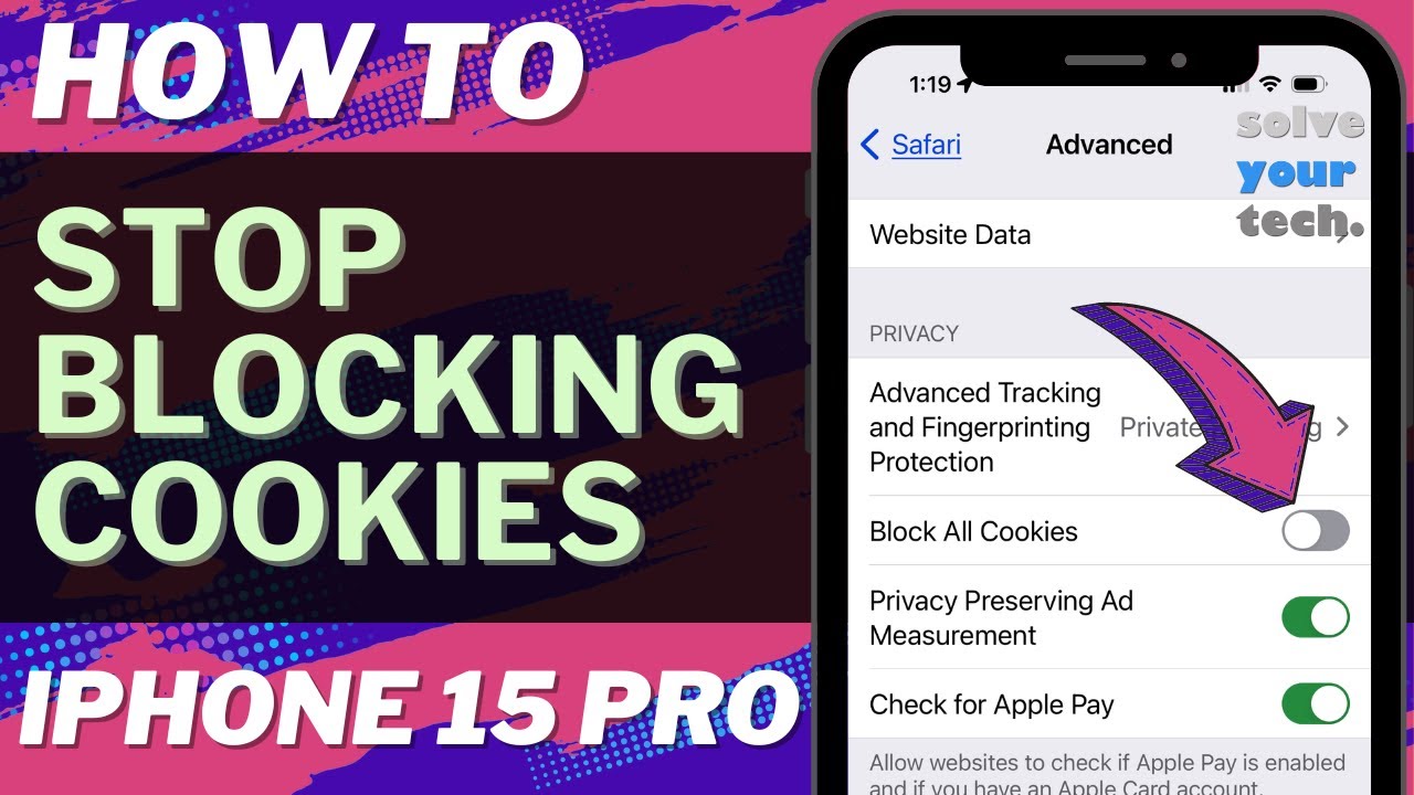 How to Stop Blocking Cookies on iPhone 15 Pro - YouTube