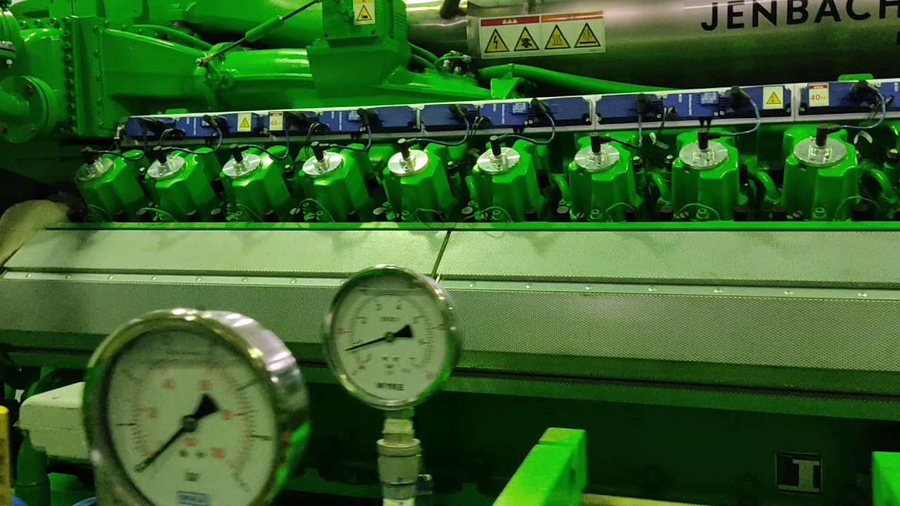 JGS 420-Gas Engine-Jenbacher-20 Cylinder Engine-synchronous Generator ...