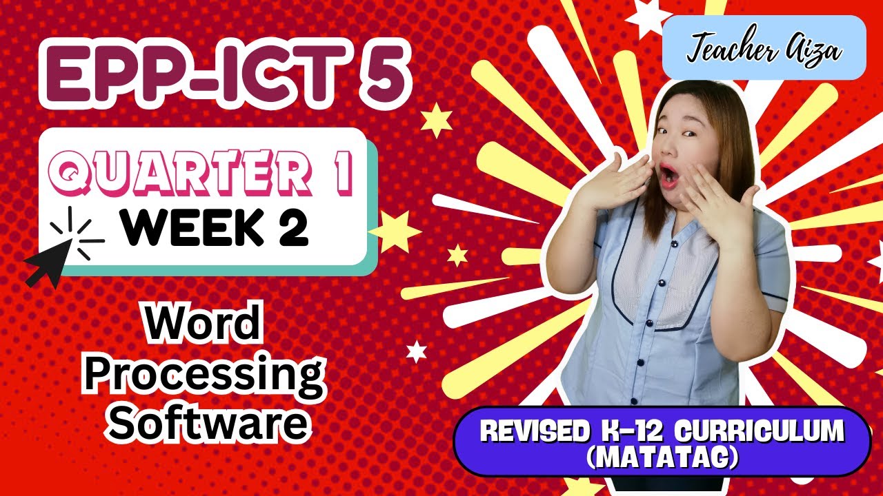 MATATAG EPP-ICT5 Quarter 1 Week 2 - Word Processing Software - Bullets &Numbering... - YouTube