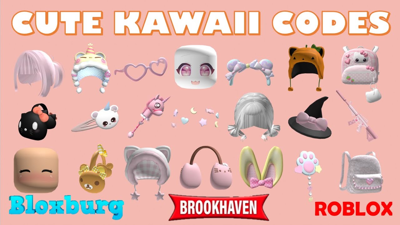 Cute Kawaii Accessory Codes & Links [] Brookhaven, Bloxburg, Berry ...