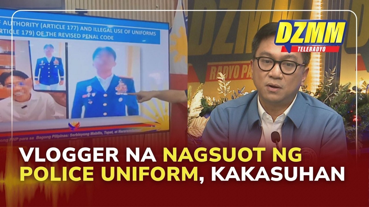 NAPOLCOM to file raps vs vlogger who wore police uniform | DZMM ...