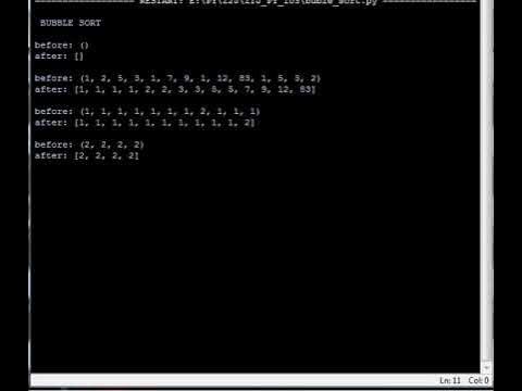 bubble_sort - YouTube