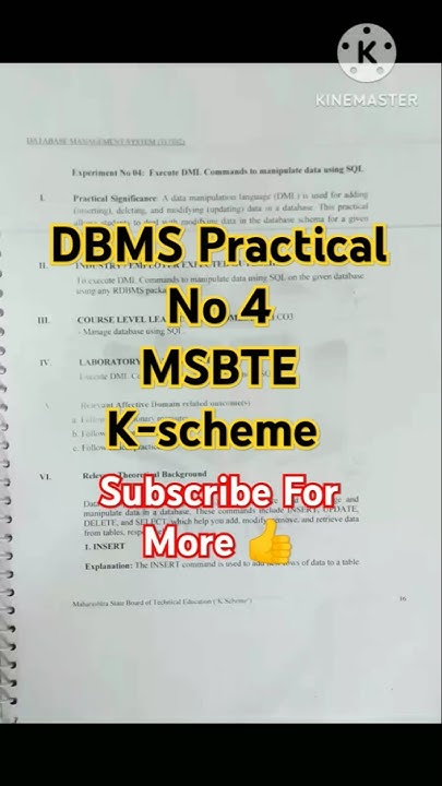 DMS Practical No 4 MSBTE K-scheme||#shortsfeed #msbte #viralvideo # ...