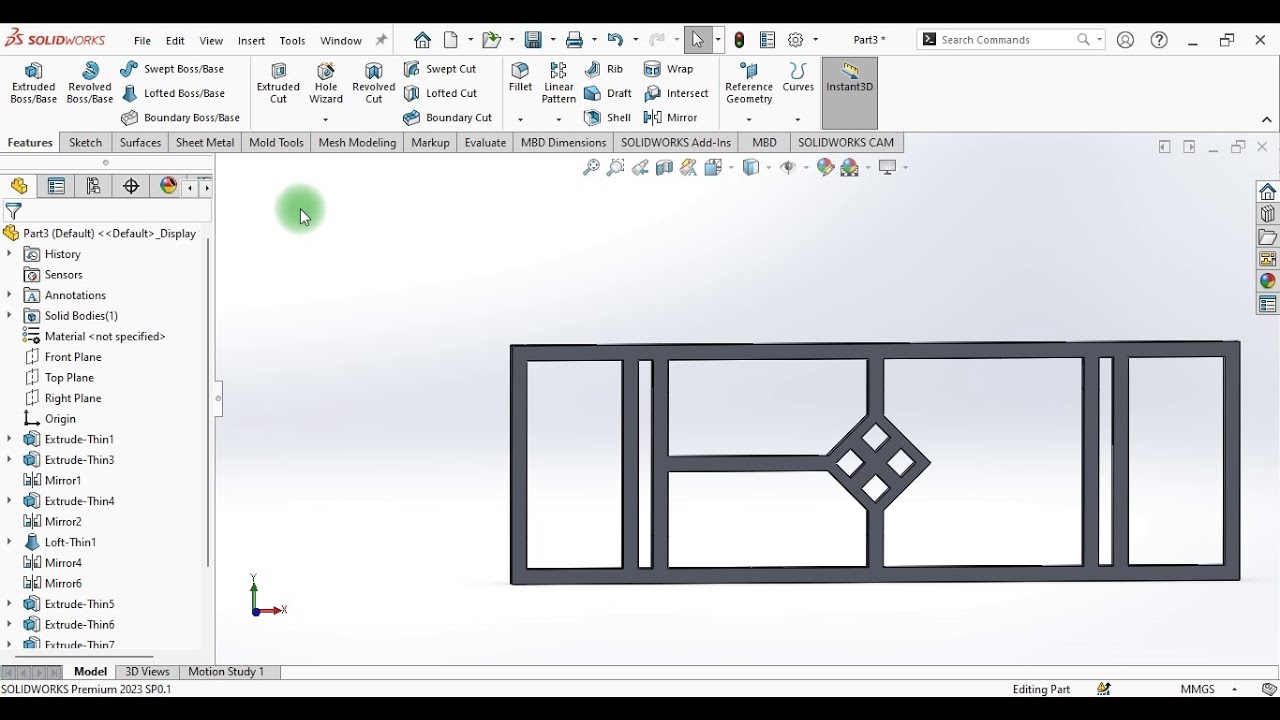 SolidWorks Railing Design - YouTube