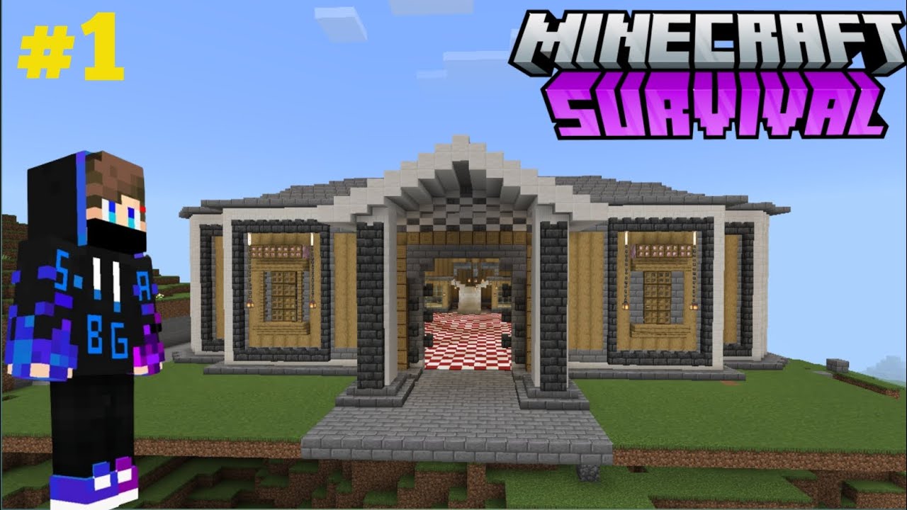 I BUILD A BIG MUSEUM | MINECRAFT GAMEPLAY #1 BEDROCK - YouTube