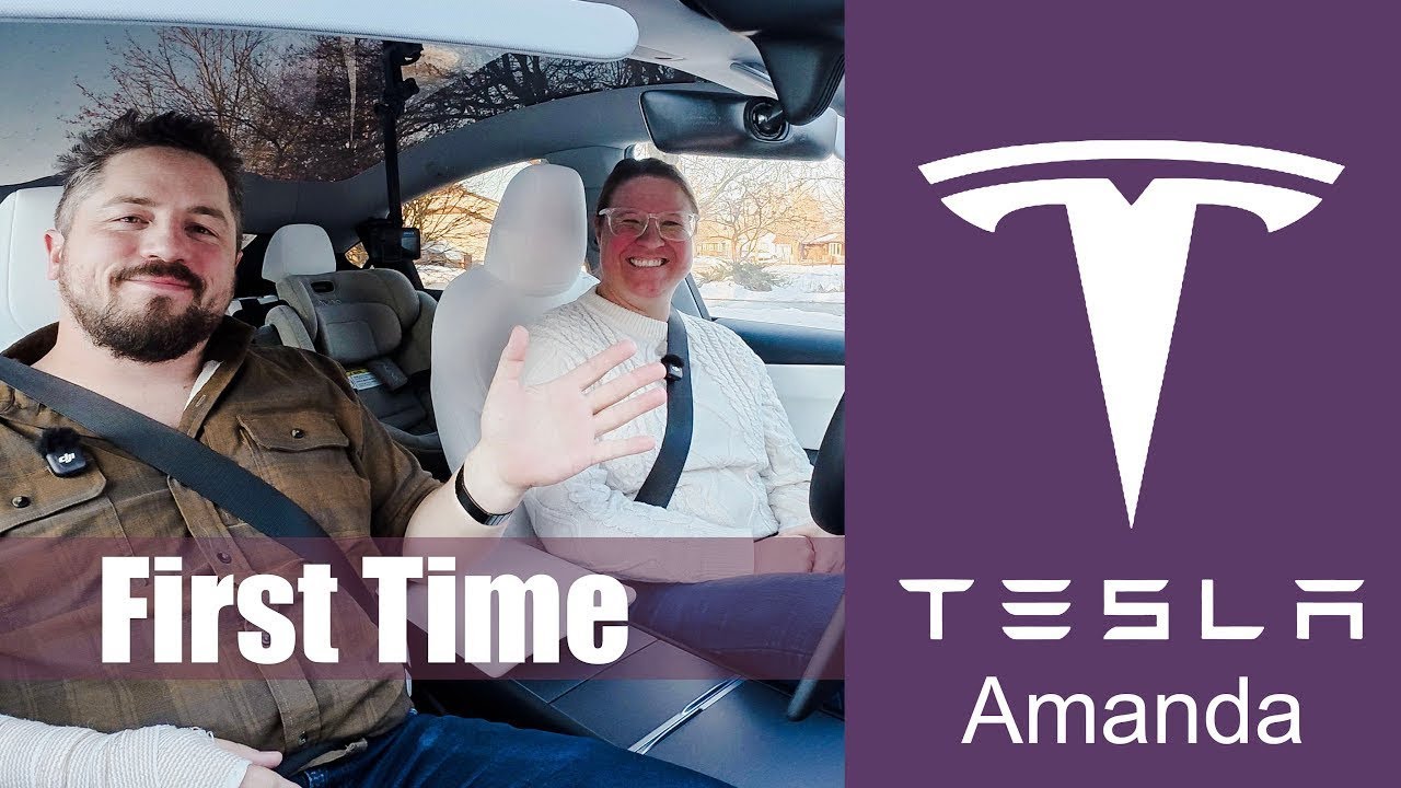 First Time Tesla - Amanda - YouTube
