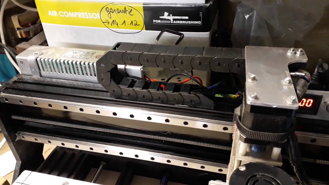 rajout guidage câbles sur CNC 3018 update - YouTube