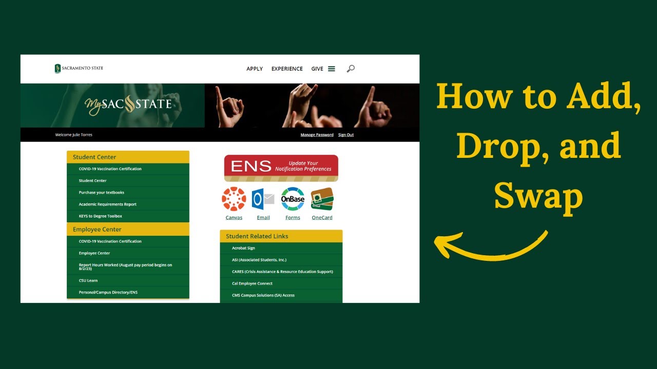 How To Add Drop And Swap Courses YouTube How To Add Drop And Swap Courses YouTube