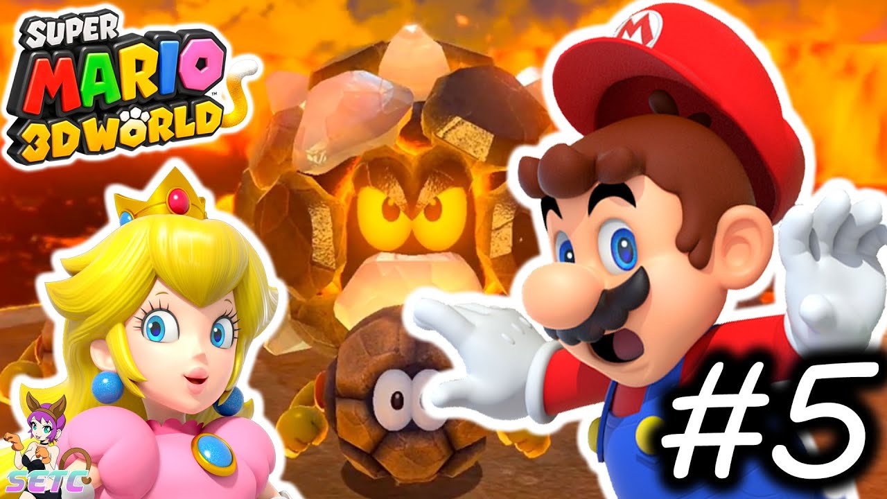 Super Mario 3D World - Mario & Peach 2 Player Gameplay Walkthrough Part ...