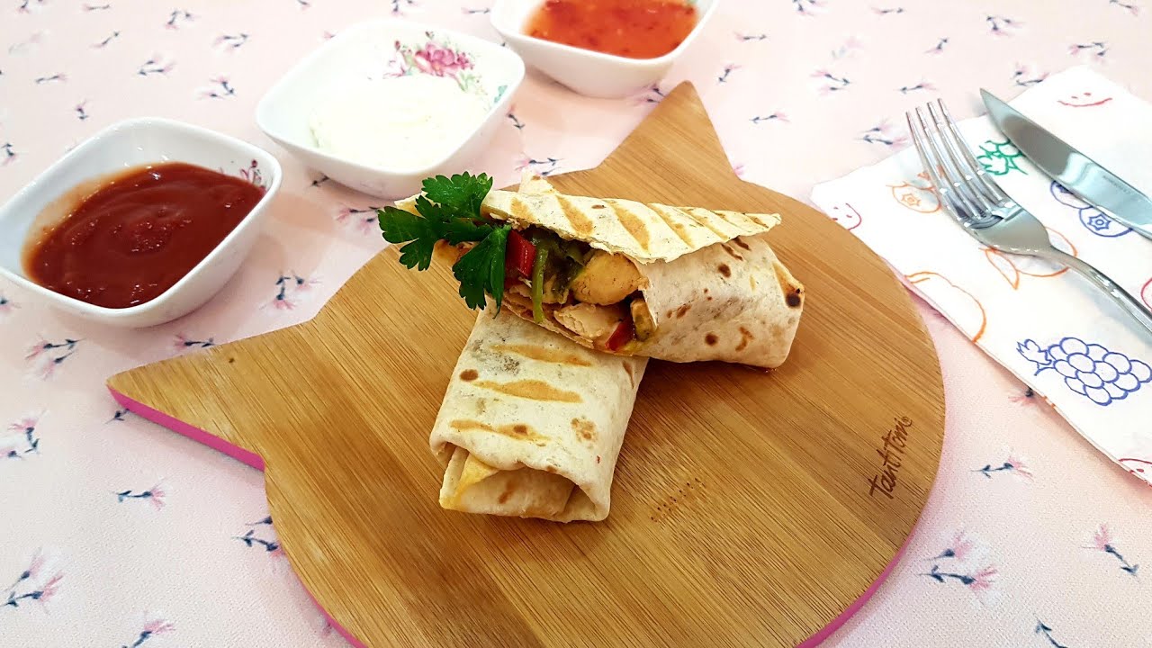 Tavuklu Wrap Tarifi | Chicken Wrap Recipe| 🌯🌮 - YouTube
