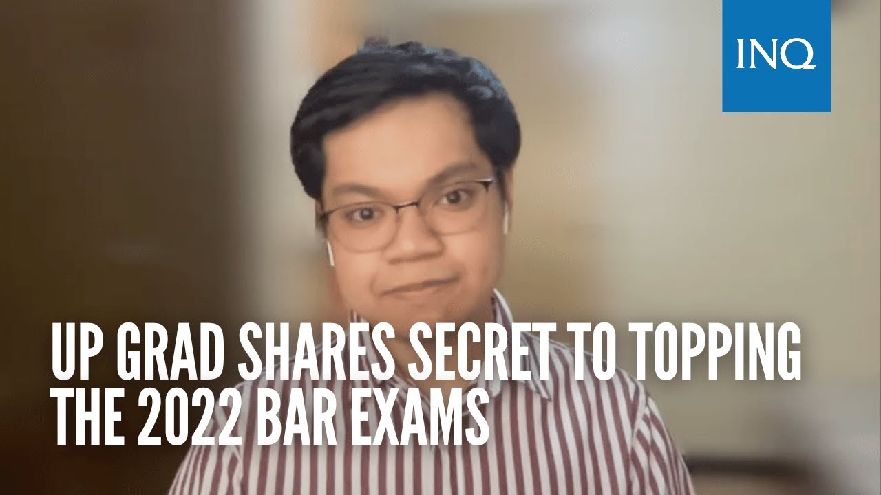 UP grad shares secret to topping the 2022 Bar exams - YouTube