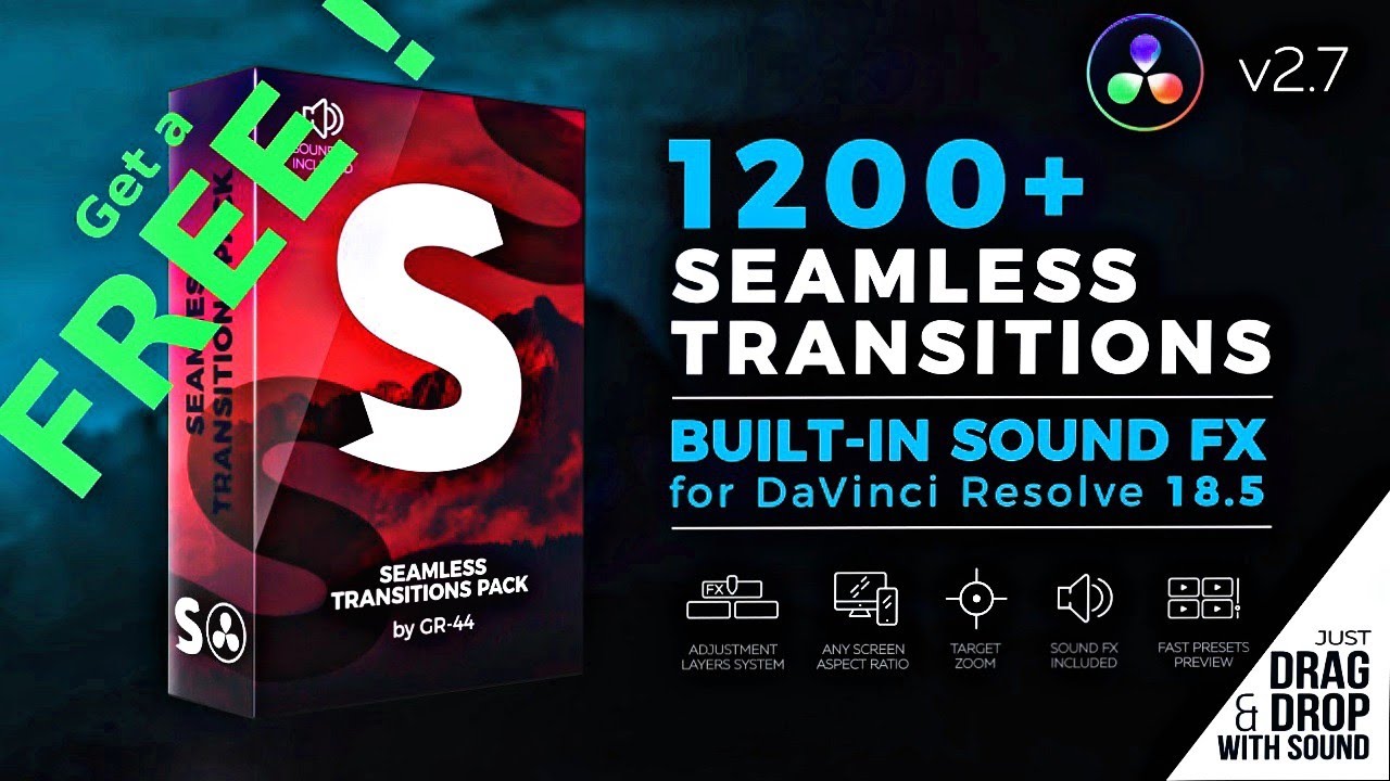 Seamless Transition Pack 1200+ Transitions Built-in SFX | Free ...