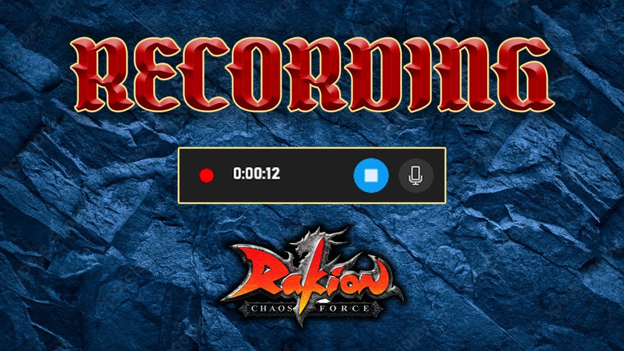 How to Record Rakion Videos - YouTube