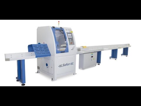 SF6060 automatic cutoff saw working in other country - YouTube