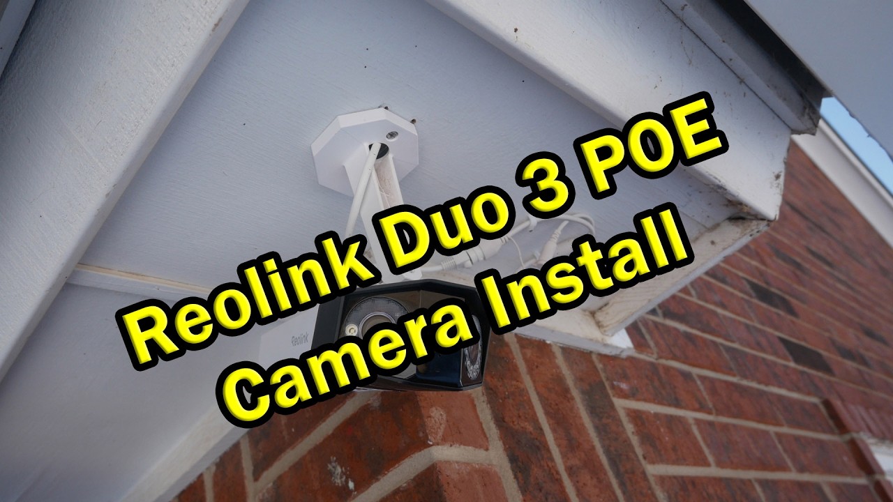 REOLINK Home Security Camera Install - YouTube