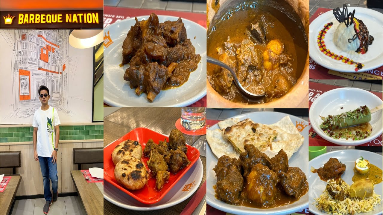 ₹649 Unlimited AHUNA MUTTON CHAMPARAN MEAT Buffet😋 3 types Mutton ...