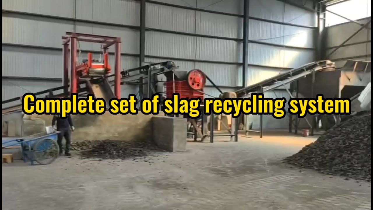 Complete set of slag recycling system. The method to extract iron from ...
