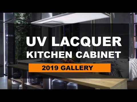 Modern UV Lacquer & 2 PAC Glossy kitchen cabinet design ideas - YouTube