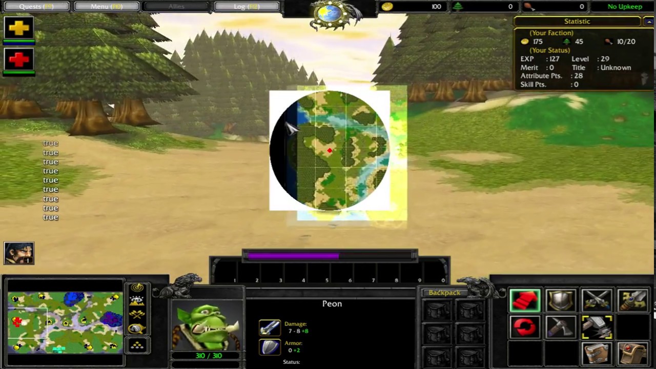 Warcraft 3 MORPG - Custom Mini Map System - YouTube