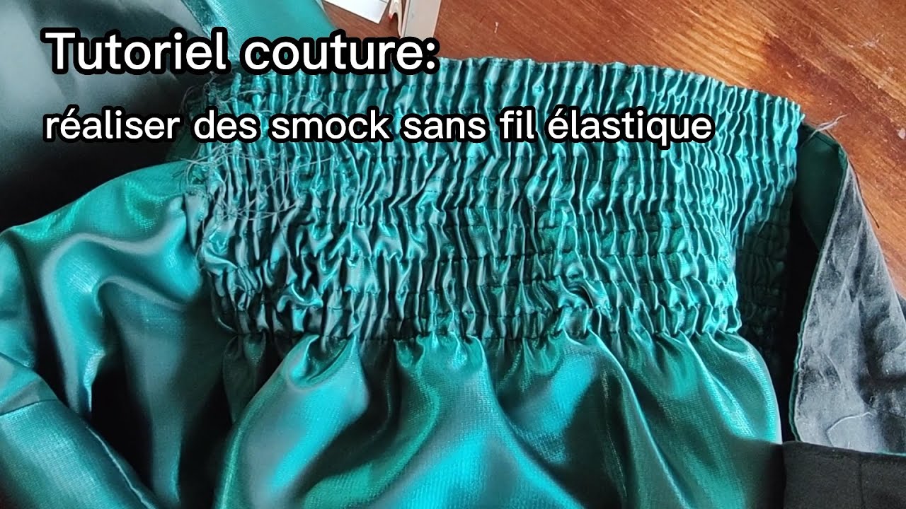 Tutoriel couture débutant: coudre des smocks sans fil élastique - YouTube