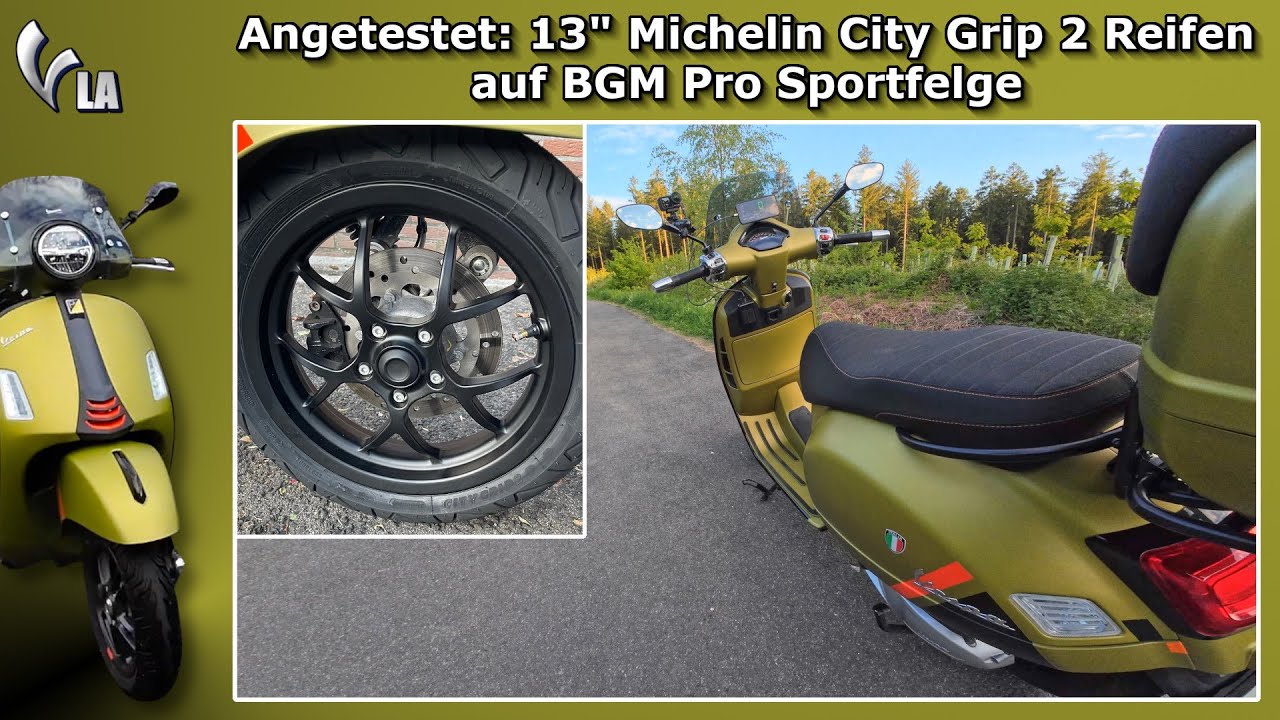 Angetestet: 13 Zoll Michelin City Grip 2 Reifen auf BGM Pro Sportfelge ...