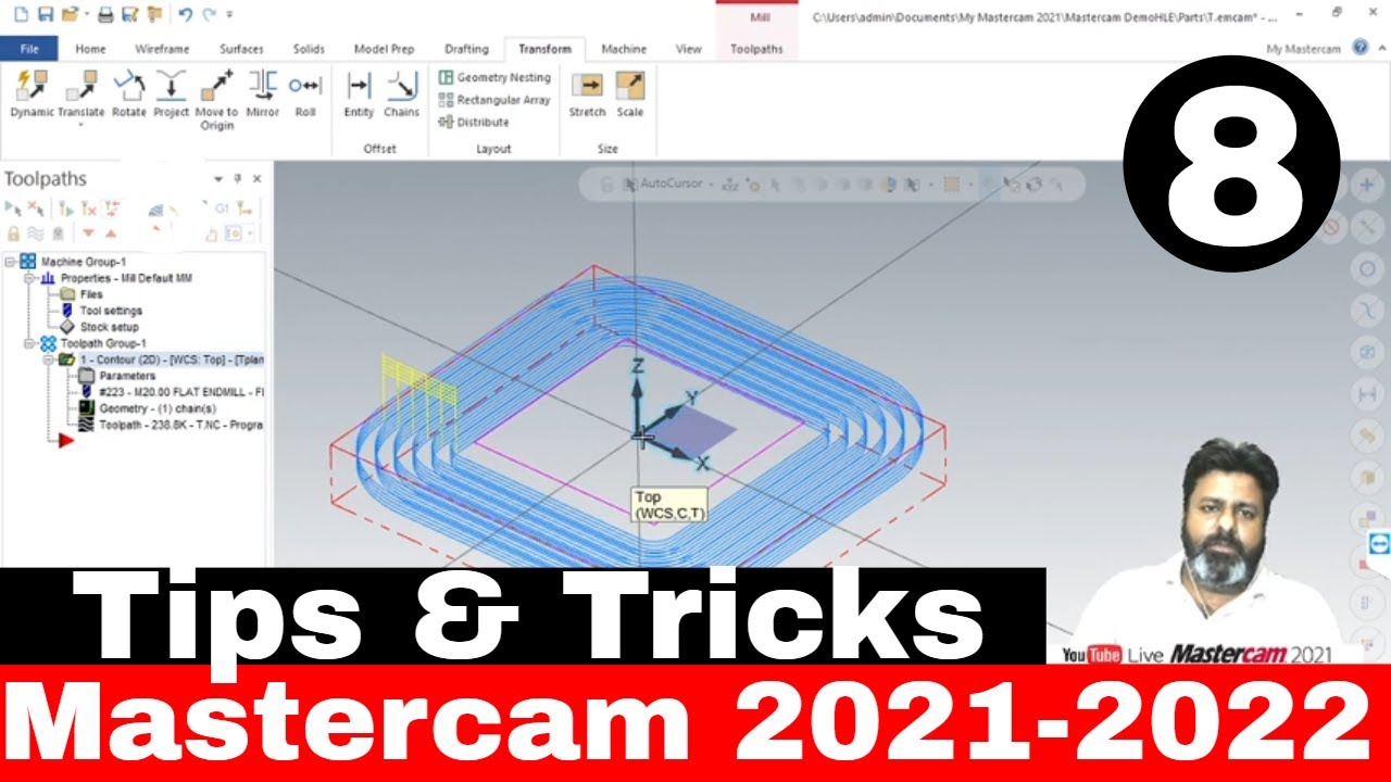 Mastercam 2021-2022 Tips& Tricks | Mastercam 2021 tutorials for beginners in hindi. - YouTube